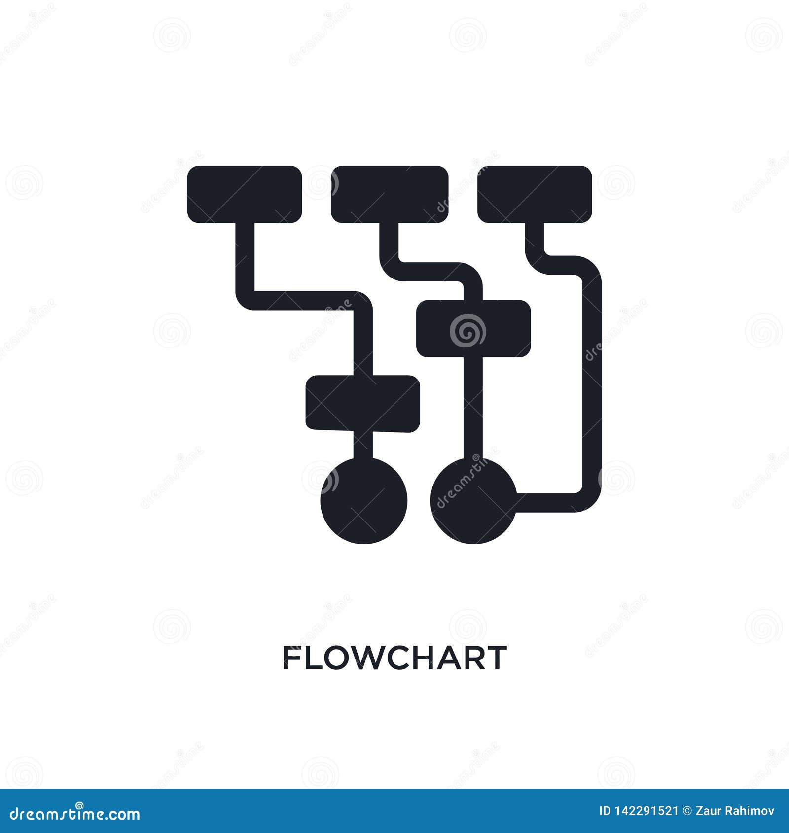 Flowchart Isolated Icon Simple Element Illustration From Programming Concept Icons Flowchart