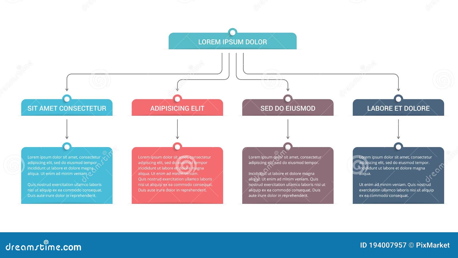 Flowchart stock vector. Illustration of level, diagram - 194007957