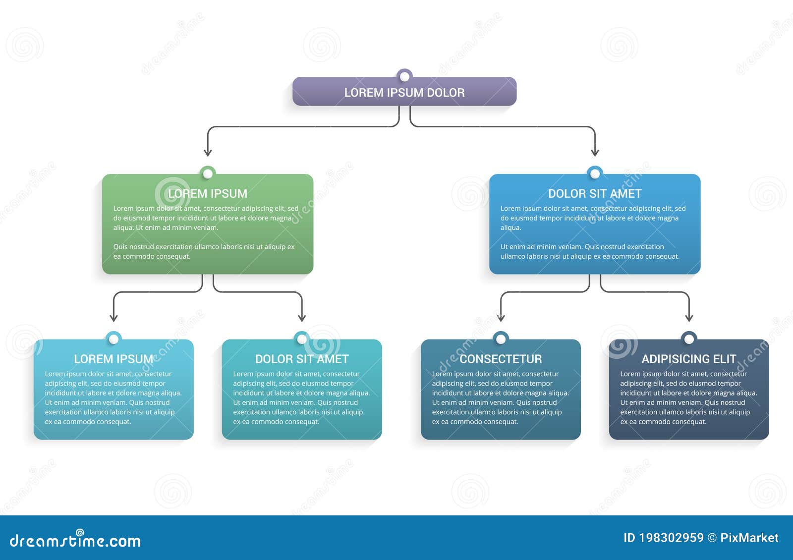 FlowChart stock vector. Illustration of presentation - 198302959