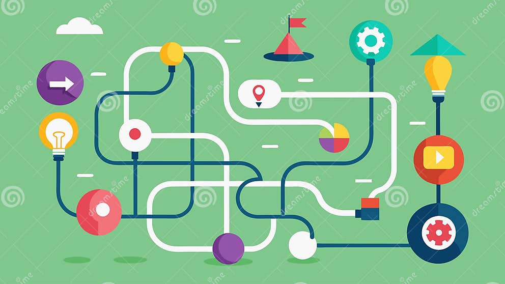 A Flowchart with a Meandering Path Showcasing the Potential Detours and ...