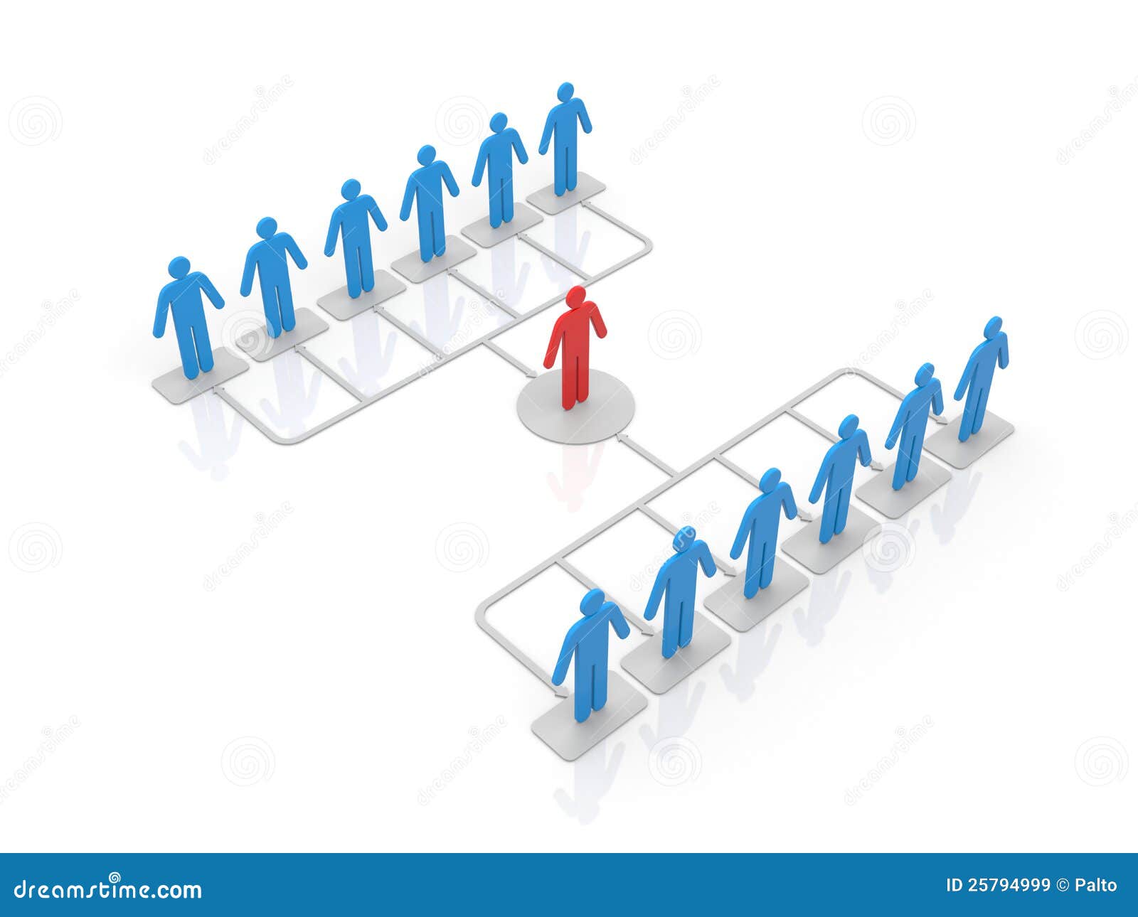 Flowchart with people stock illustration. Illustration of person - 25794999