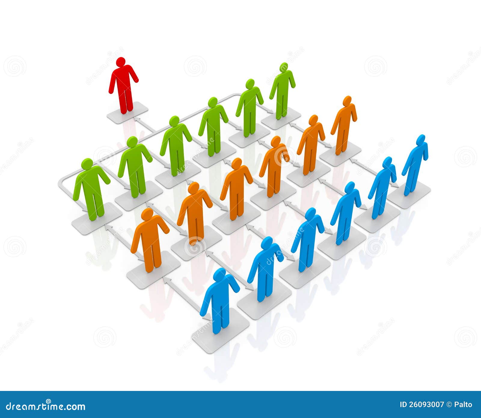 Flowchart with people stock illustration. Illustration of chart - 26093007