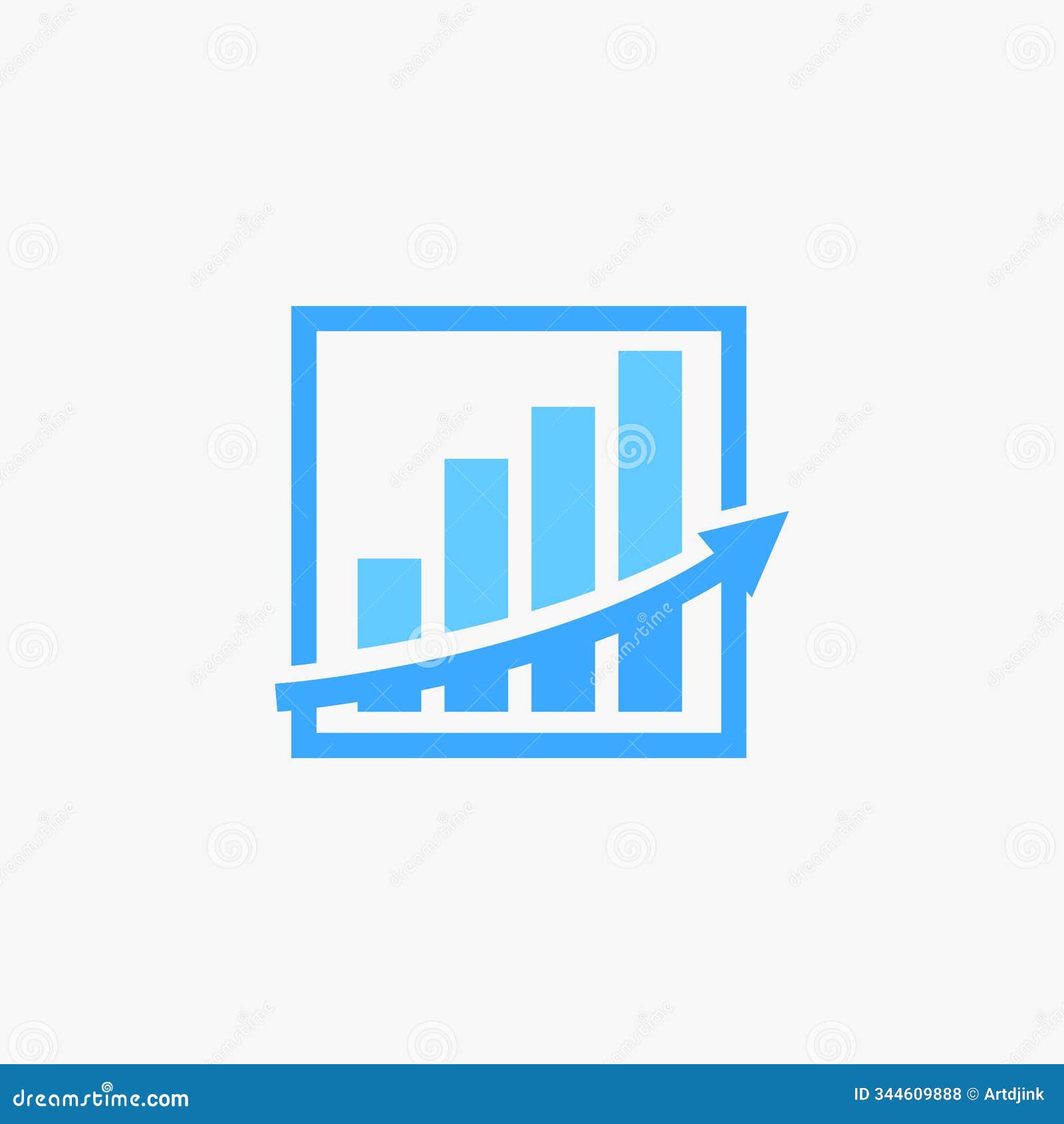 Flowchart Profit Logo Symbol Design Vector Emblem Stock Illustration ...