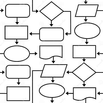 Flowchart Program Design Flow Plan Stock Vector - Illustration of ...