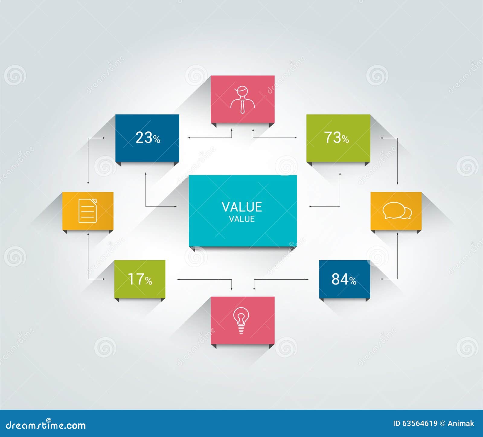 Flowchart Schema Di Infographics Illustrazione Vettoriale ...