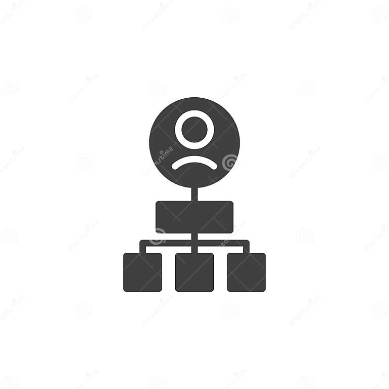 Flowchart Scheme Vector Icon Stock Vector - Illustration of pictogram ...