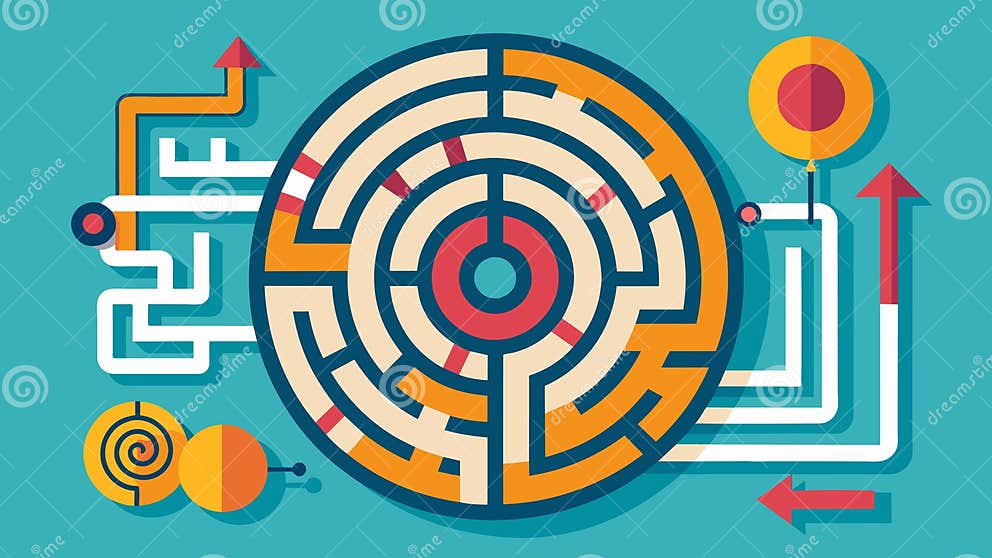 A Flowchart in the Shape of a Labyrinth Highlighting the Complexity and ...