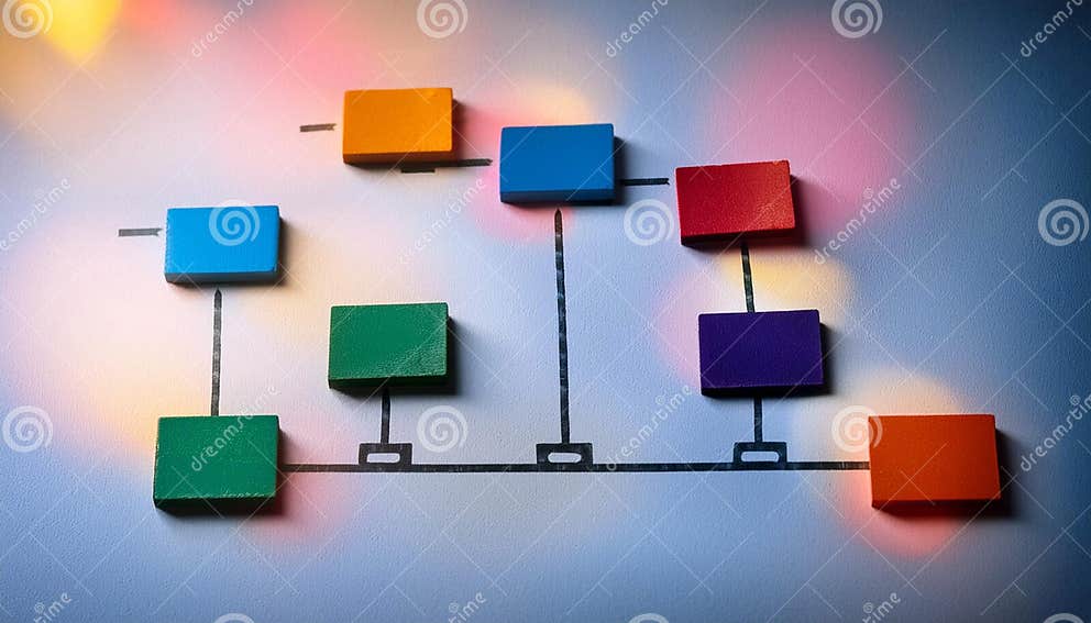 Flowchart Showing Various Steps of a Process, Representing Workflow, Stages, and Methodology ...