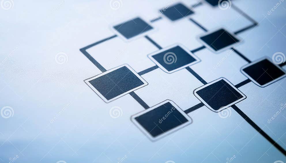 Flowchart Showing Various Steps of a Process, Representing Workflow ...