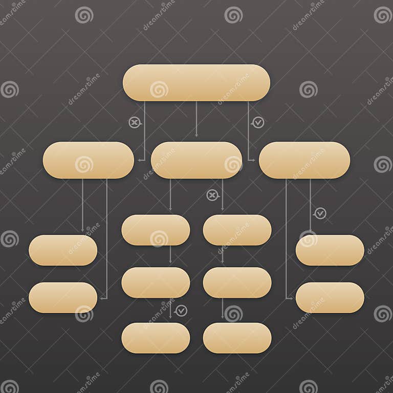 Flowchart Template, Vector Elements Stock Vector - Illustration of ...
