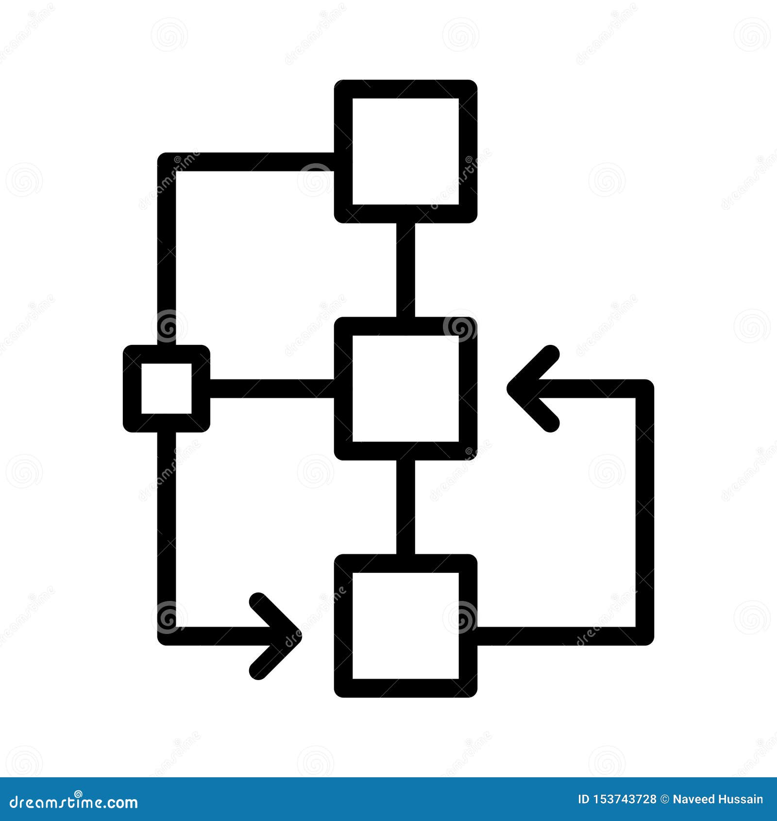 Flowchart Thin Line Line Vector Icon Stock Illustration - Illustration ... Flowchart Thin Line Line Vector Icon Stock Illustration - Illustration ...