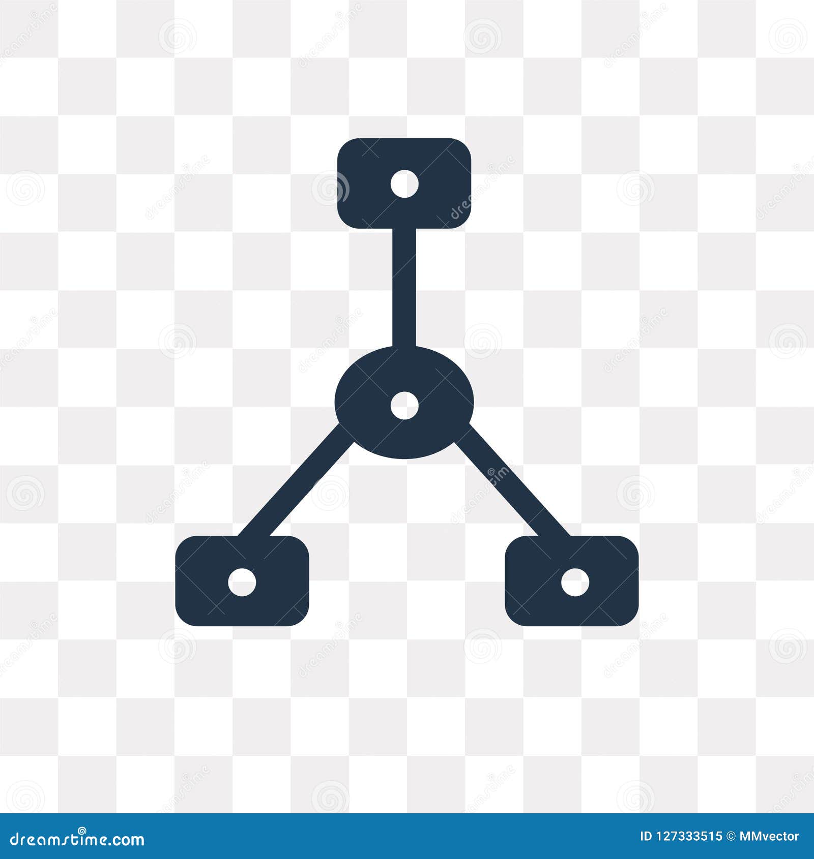 Flowchart Vector Icon Isolated on Transparent Background, Flowchart ...