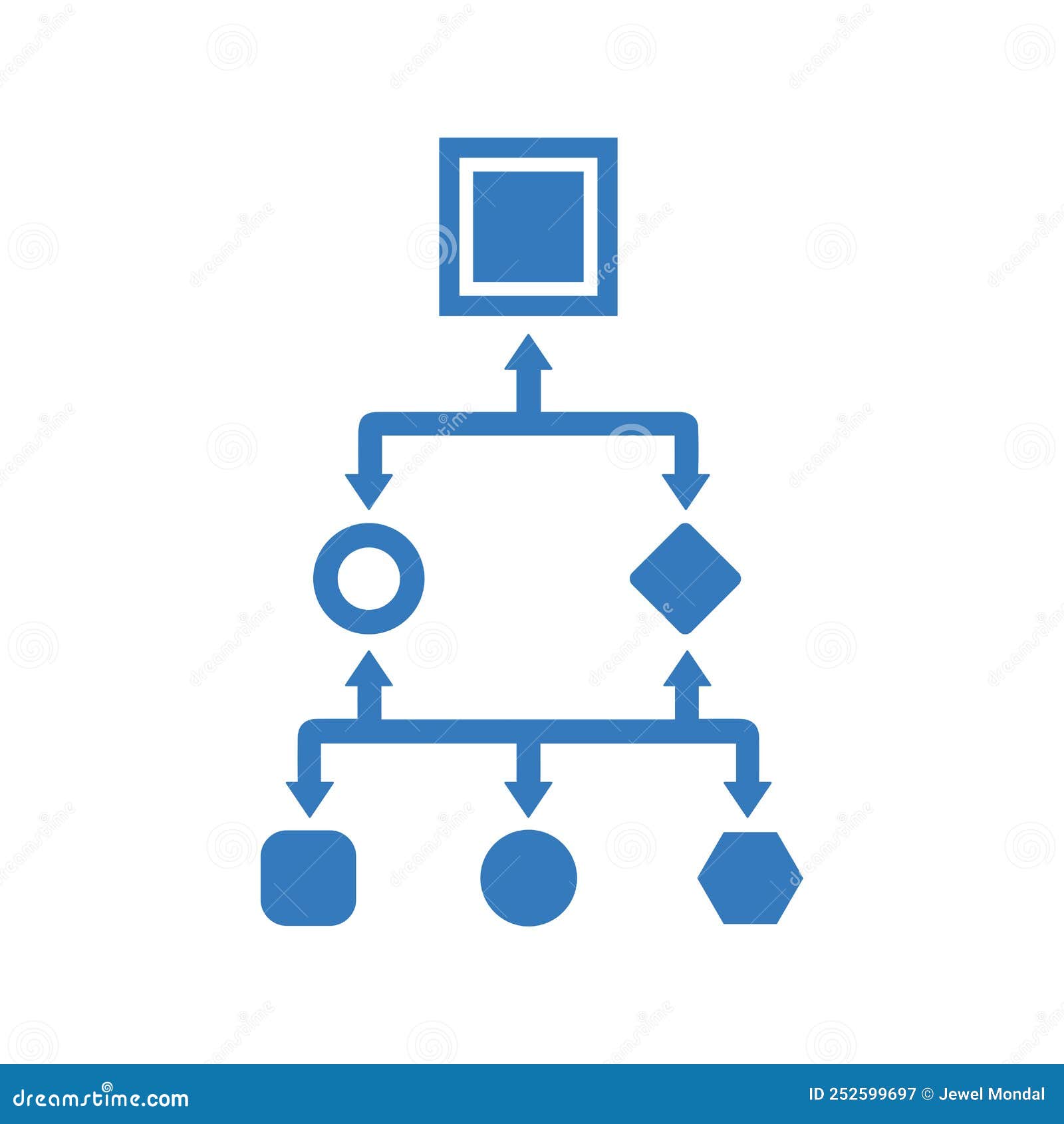 Flowchart, Workflow, Analytics Icon. Black Vector Sketch Royalty-Free Stock Image ...