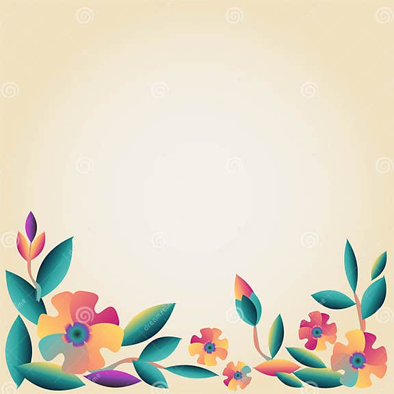 Floral Decorative Ornaments and Boder Vector Stock Illustration ...