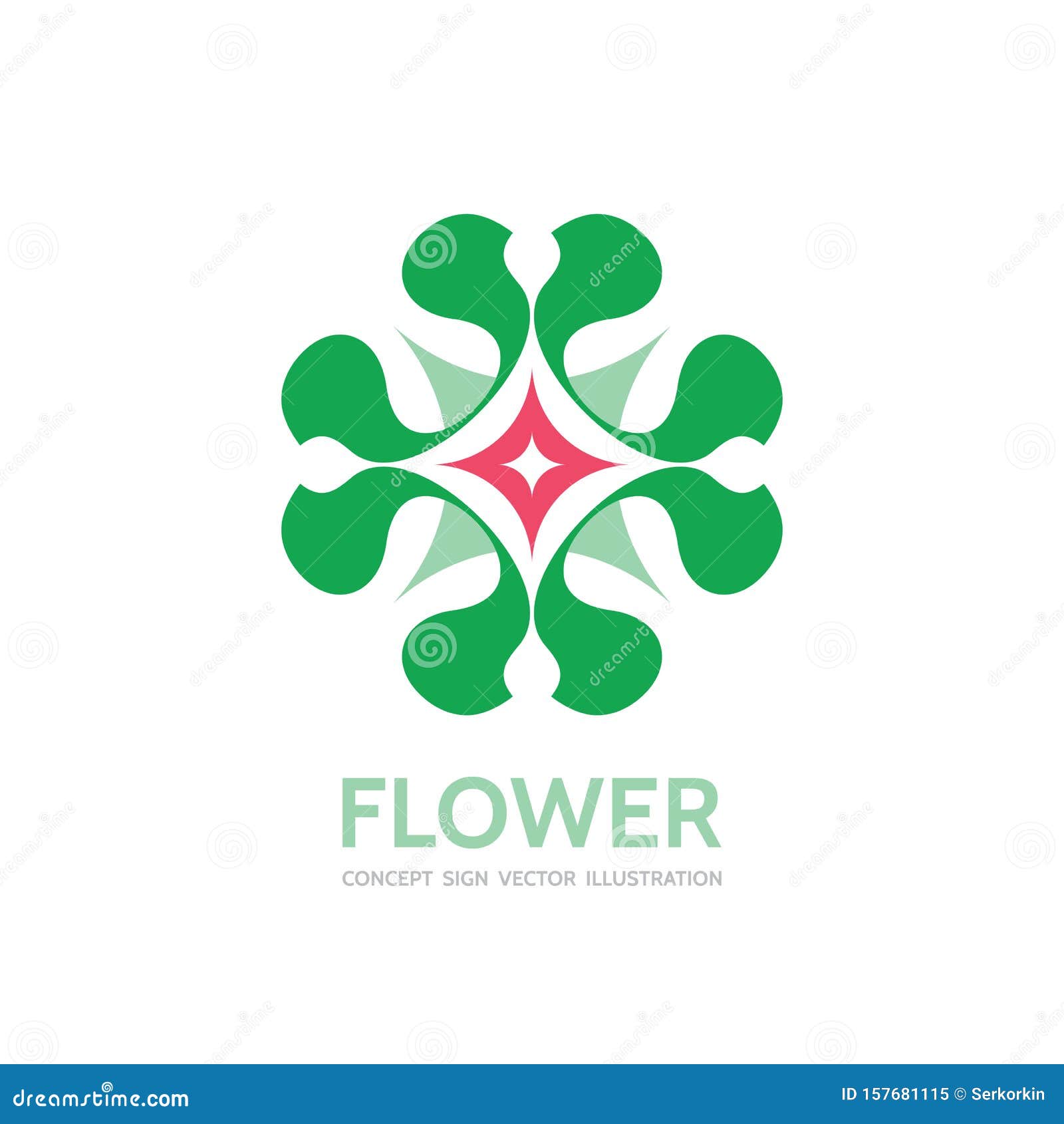 Flower - Abstract Vector Logo Template - Concept Sign. Nature Geometric ...
