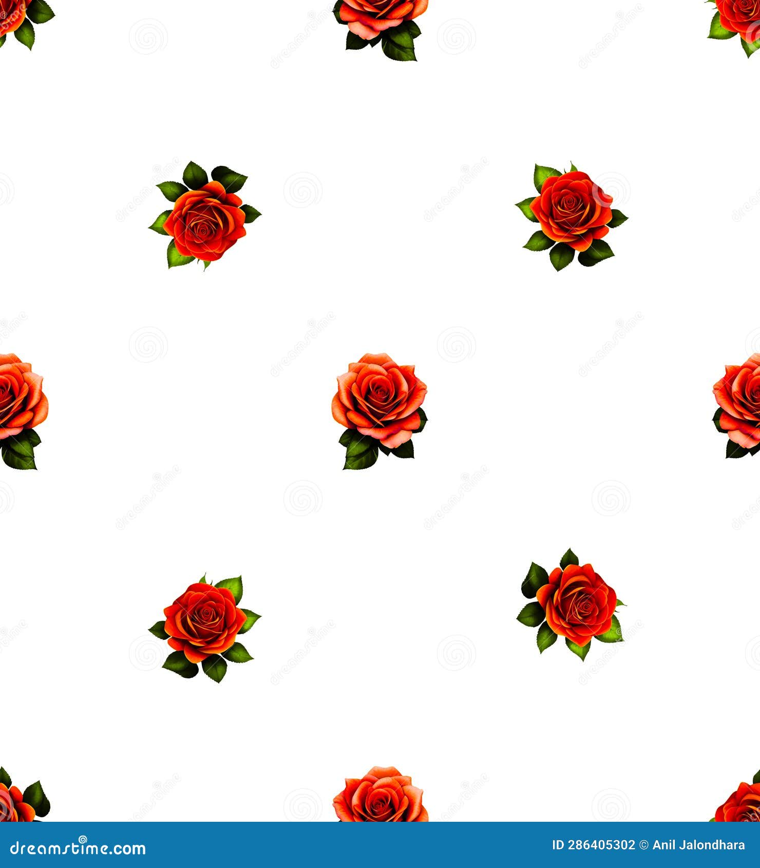 Flower All Over Pattern Multi Colour Abstract Seamless White Background ...