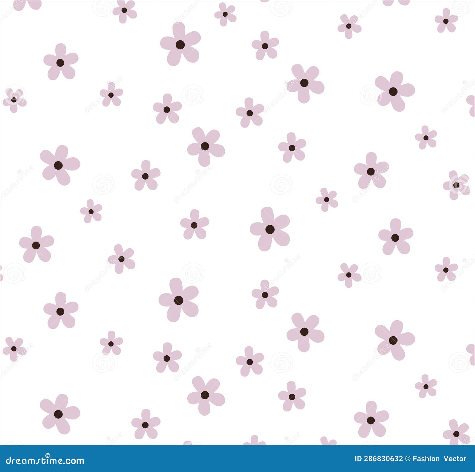 Flower All Over Print Vector Stock Illustration - Illustration of color ...