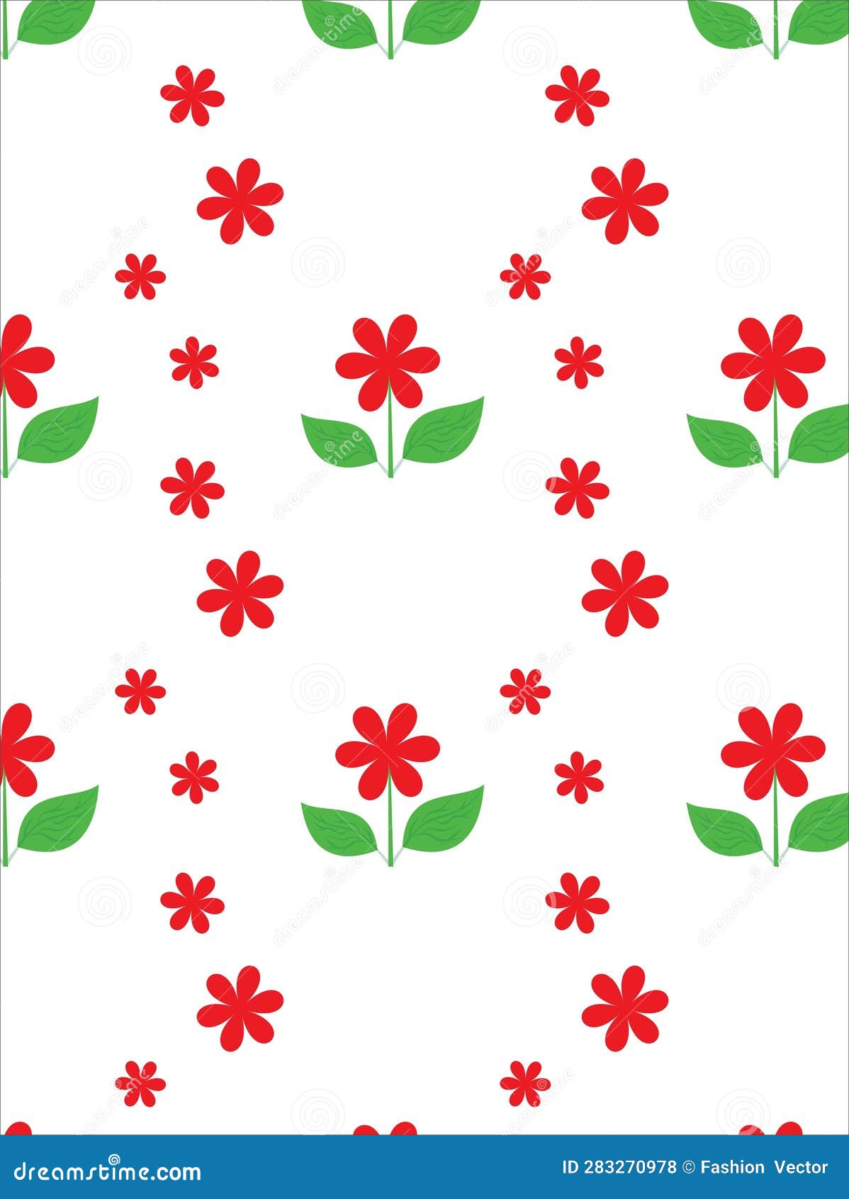 Flower All Over Print Vector Stock Vector - Illustration of print, icon ...