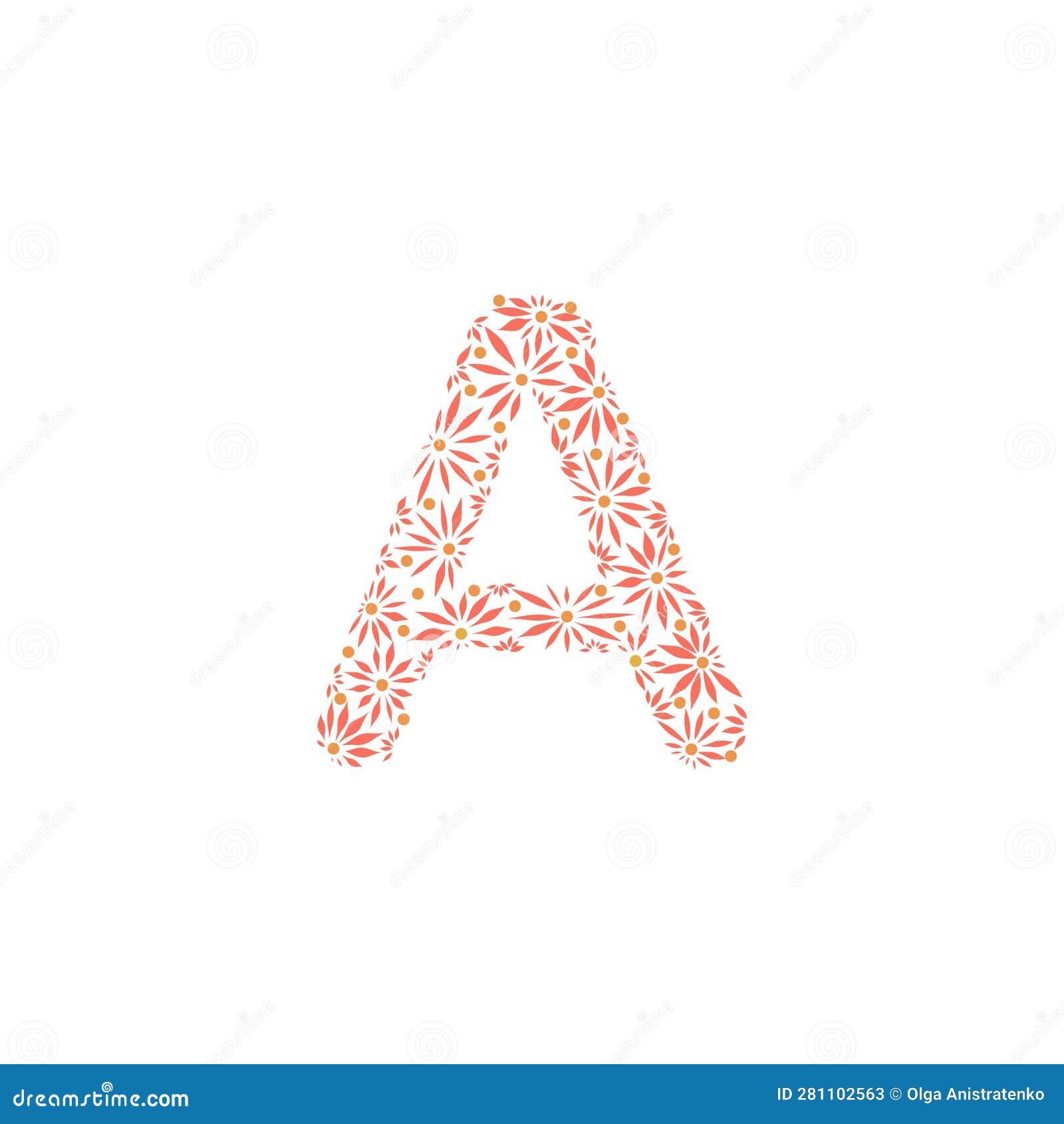 Flower Alphabet of the English Language - Letter - Stock Vector ...