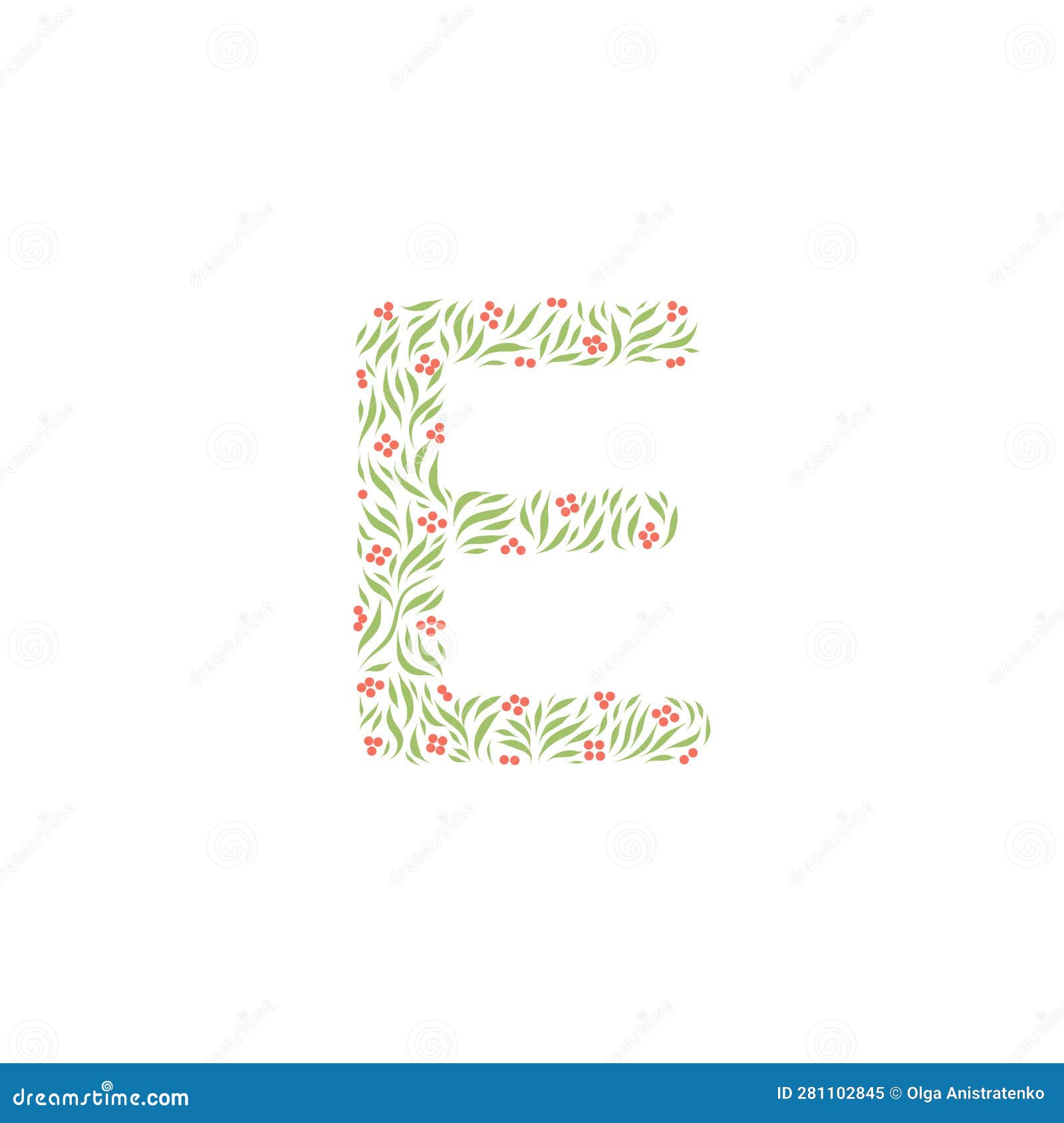 Flower Alphabet of the English Language - Letter - Stock Vector ...