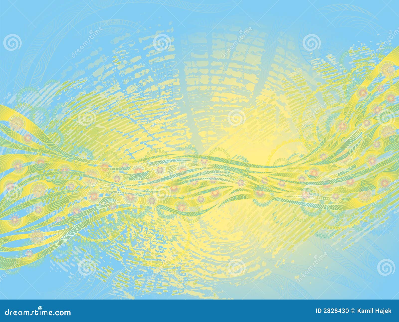 Flower aura stock vector. Illustration of feminine, aura - 2828430