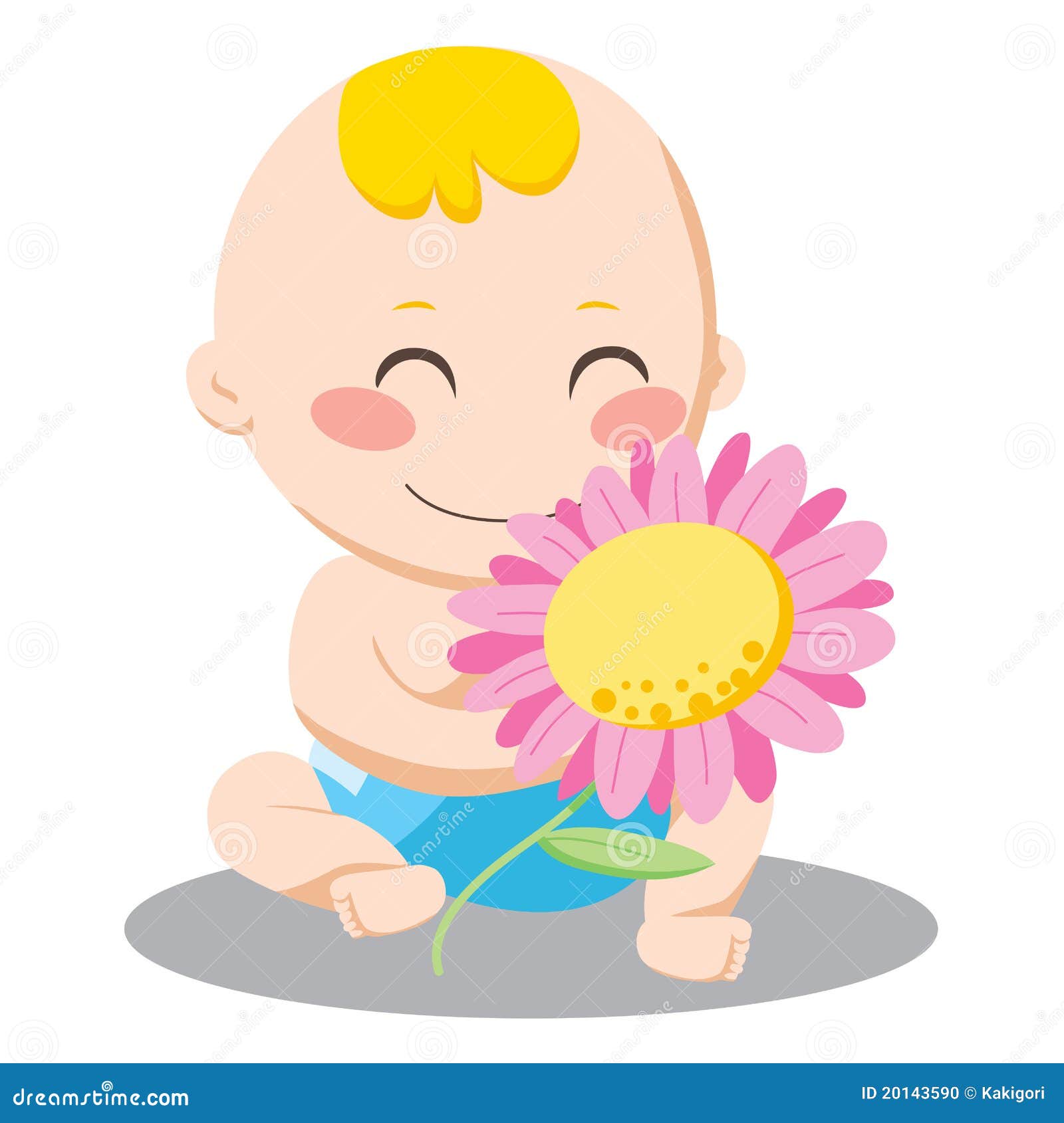 Flower Baby Boy stock vector. Illustration of beautiful - 20143590