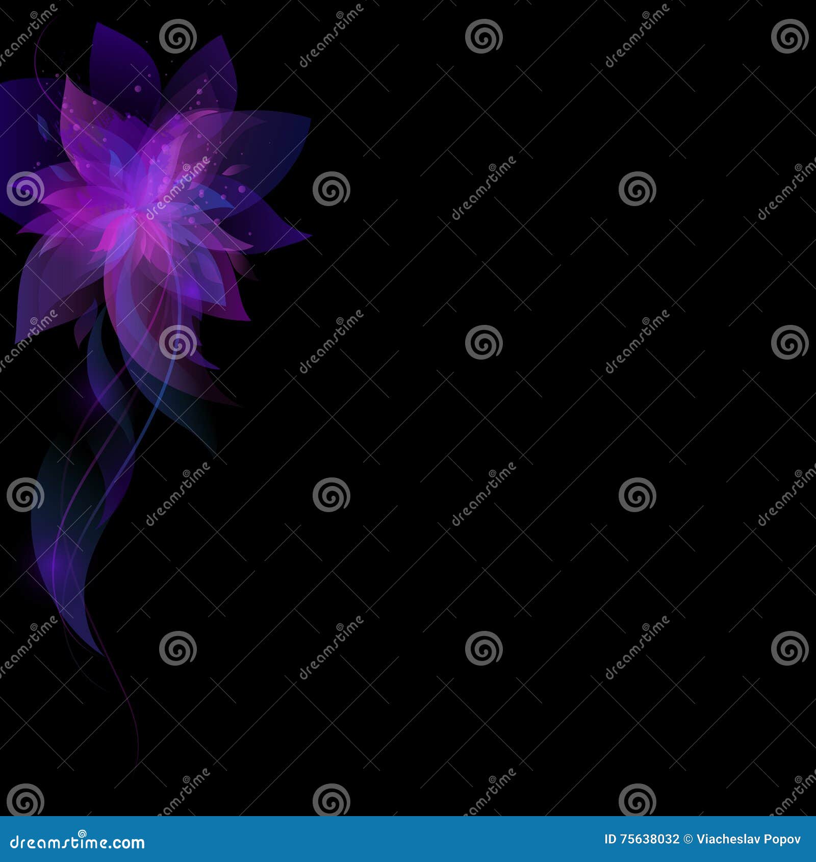 Flower Background Brochure Template. Stock Vector - Illustration of ...