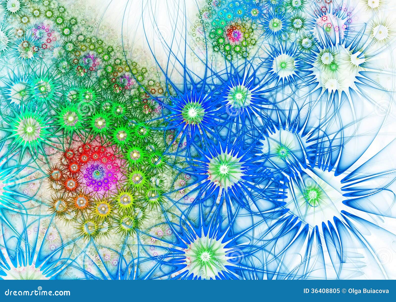 Flower Background. Computer Generated Graphics. Stock Illustration ...
