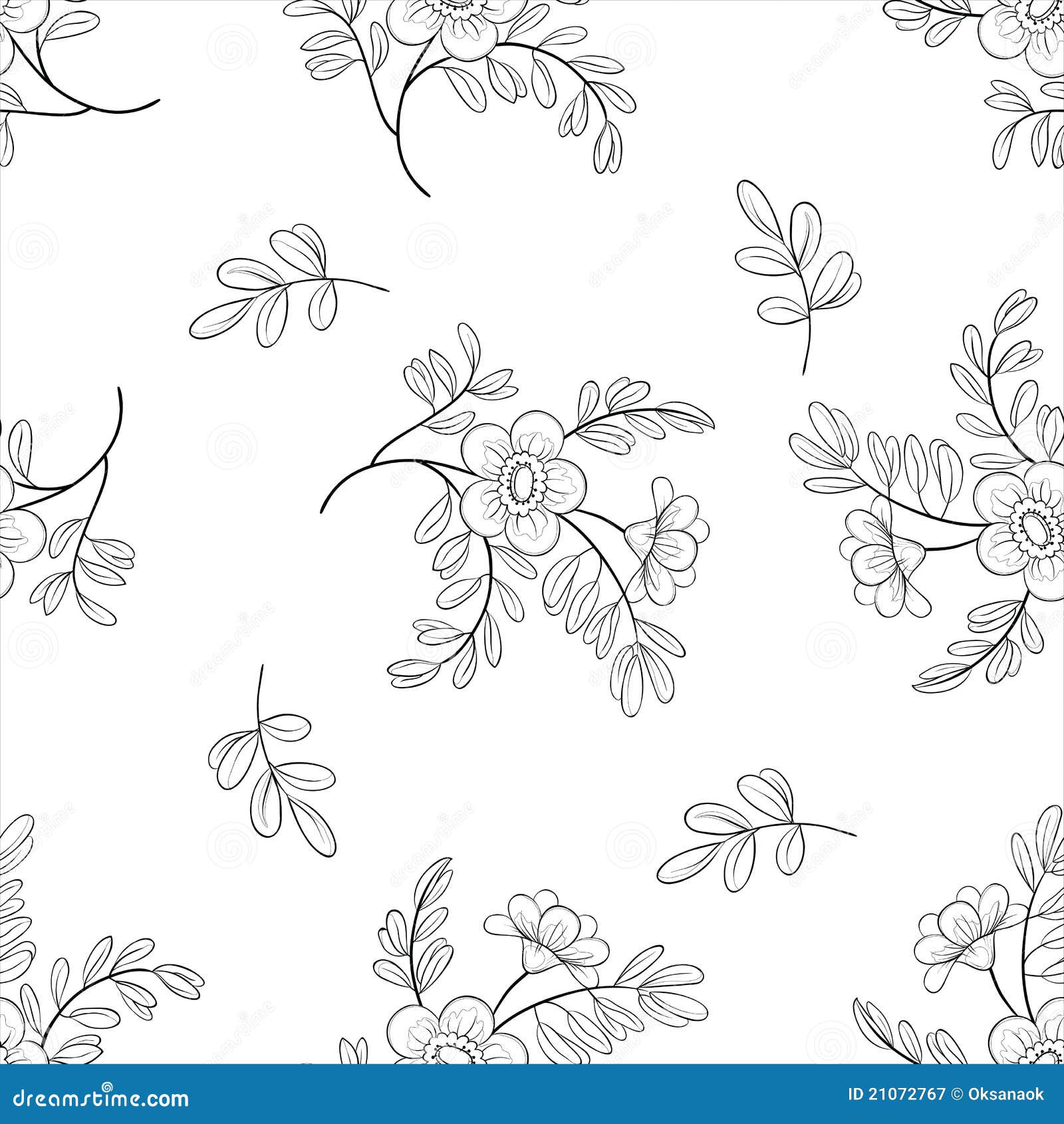 Flower Background, Contours Stock Vector - Illustration of design ...