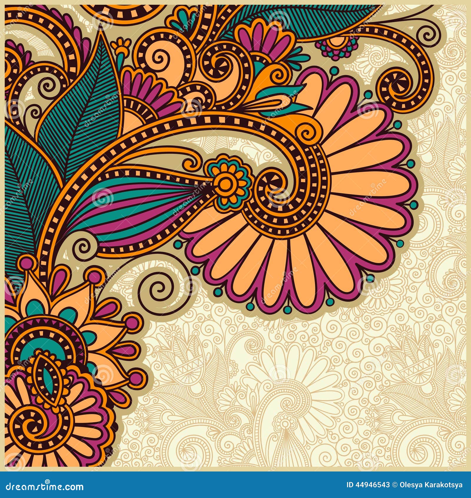 Flower background design stock vector. Illustration of card - 44946543