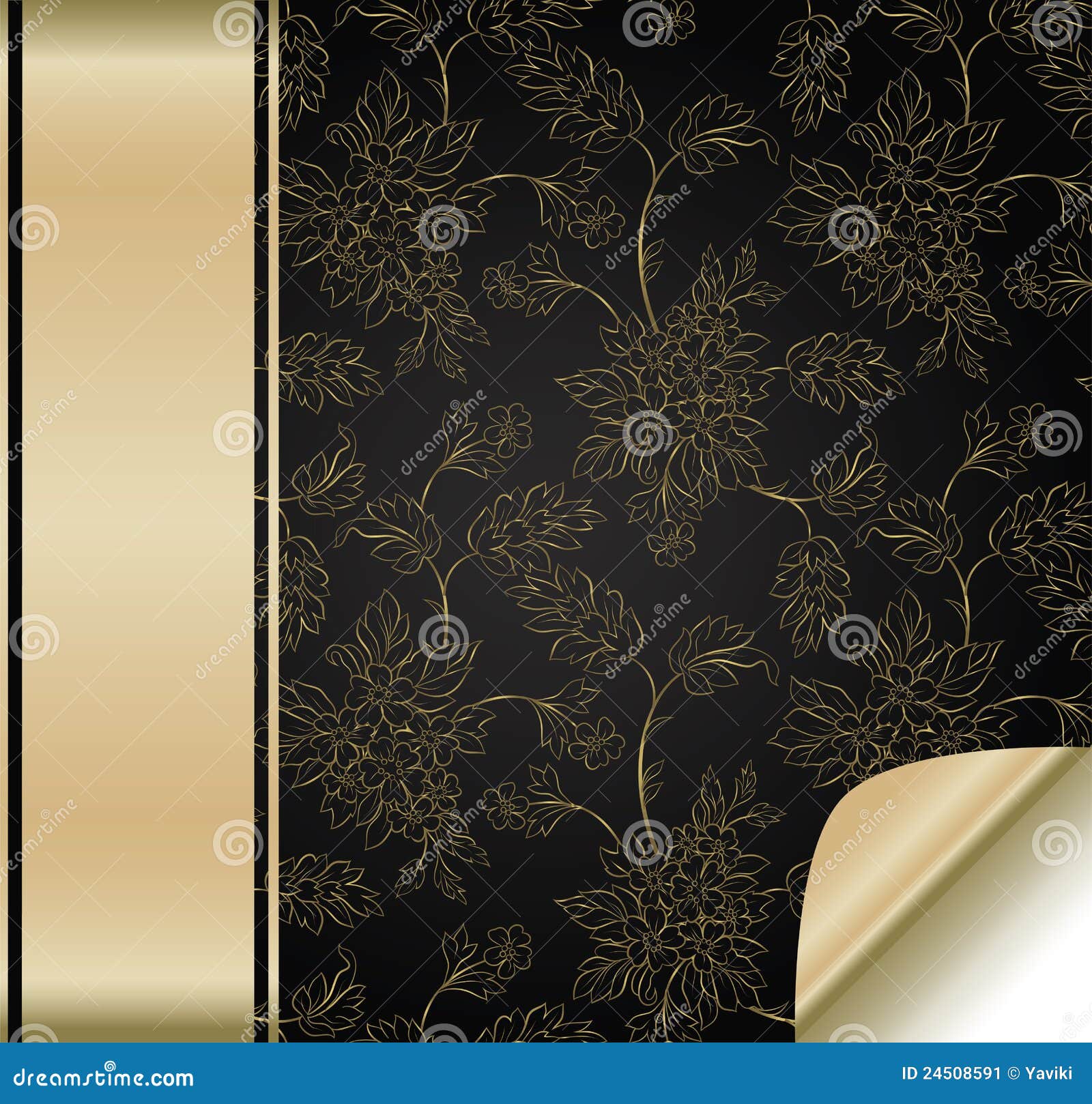 Golden Band With Green Gradient Background Stock Photography ...