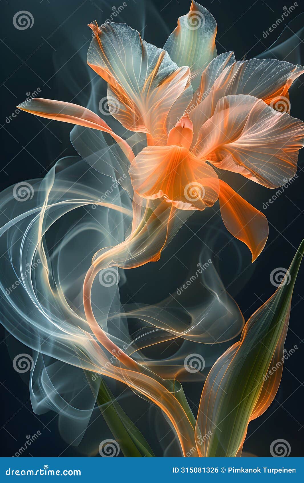 Flower Background Image of a Flower, in the Style in Motion Stock ...