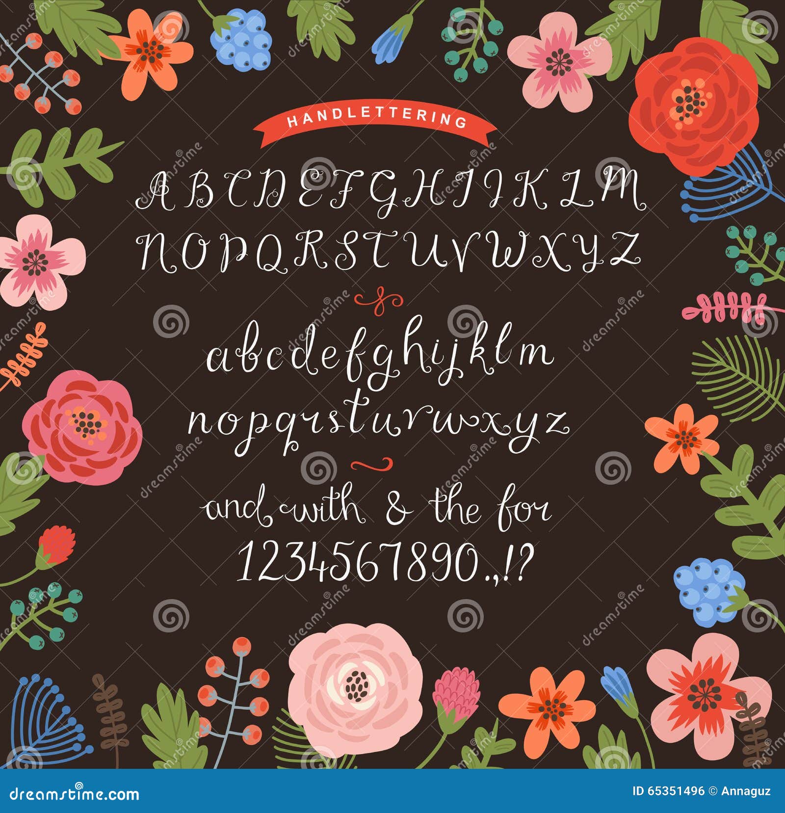 Handwritten Letters On White Background. English Alphabet Vector ...