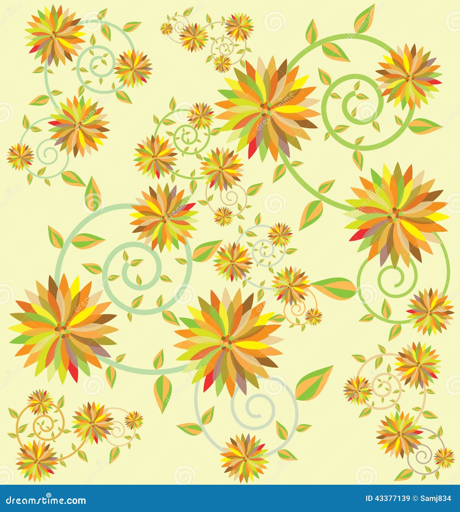 Flower Background Use for Design Stock Vector - Illustration of ...