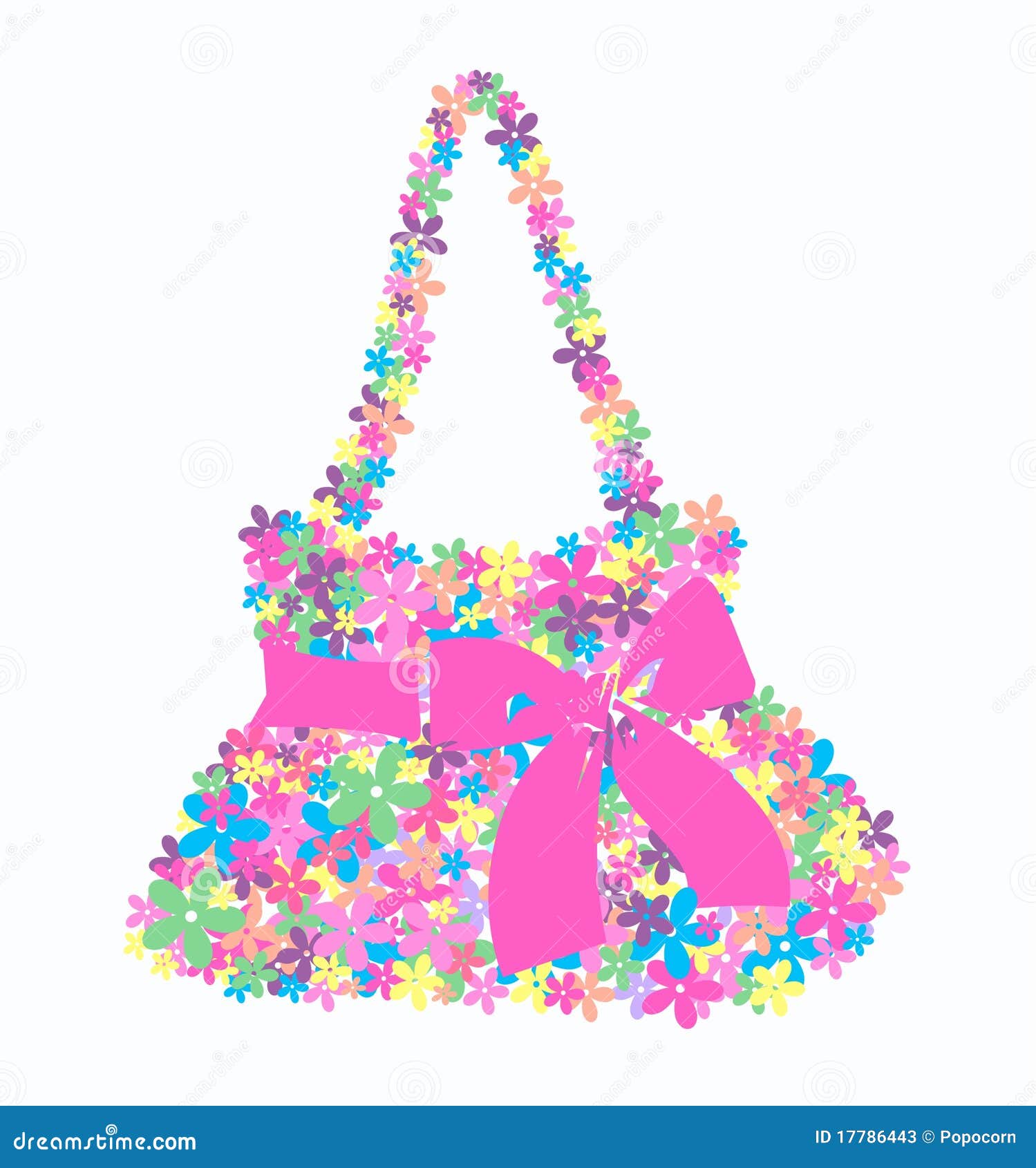 Flower bag stock illustration. Illustration of cards - 17786443