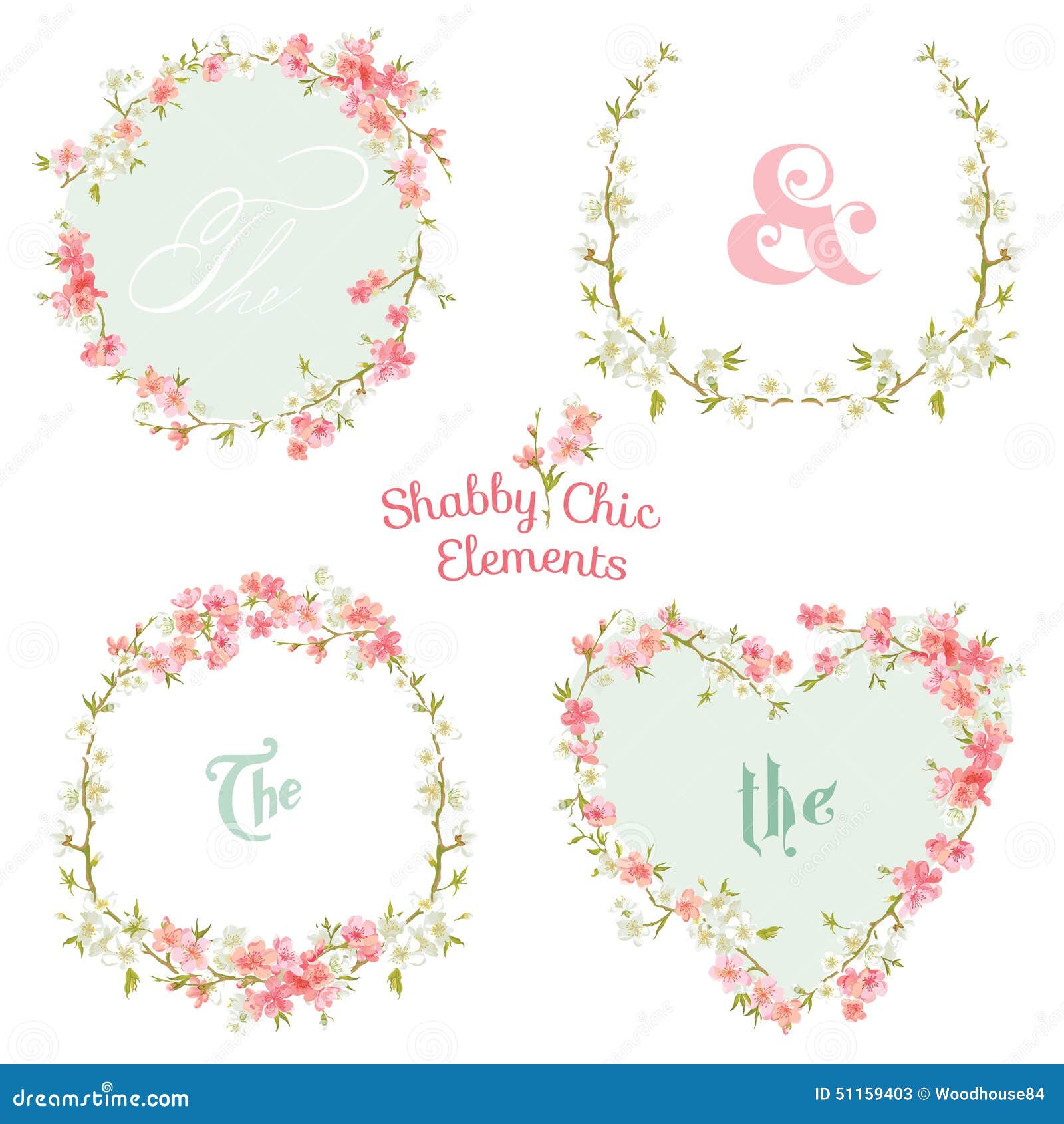 Flower Banners Cartoon Vector | CartoonDealer.com #31483363