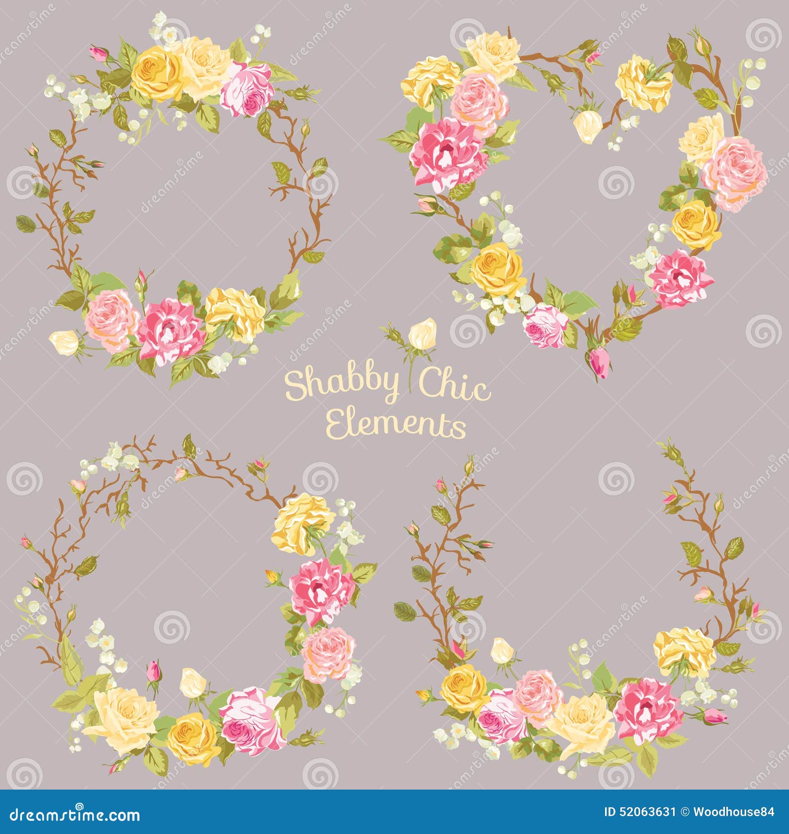 Flower Banners Cartoon Vector | CartoonDealer.com #31483363