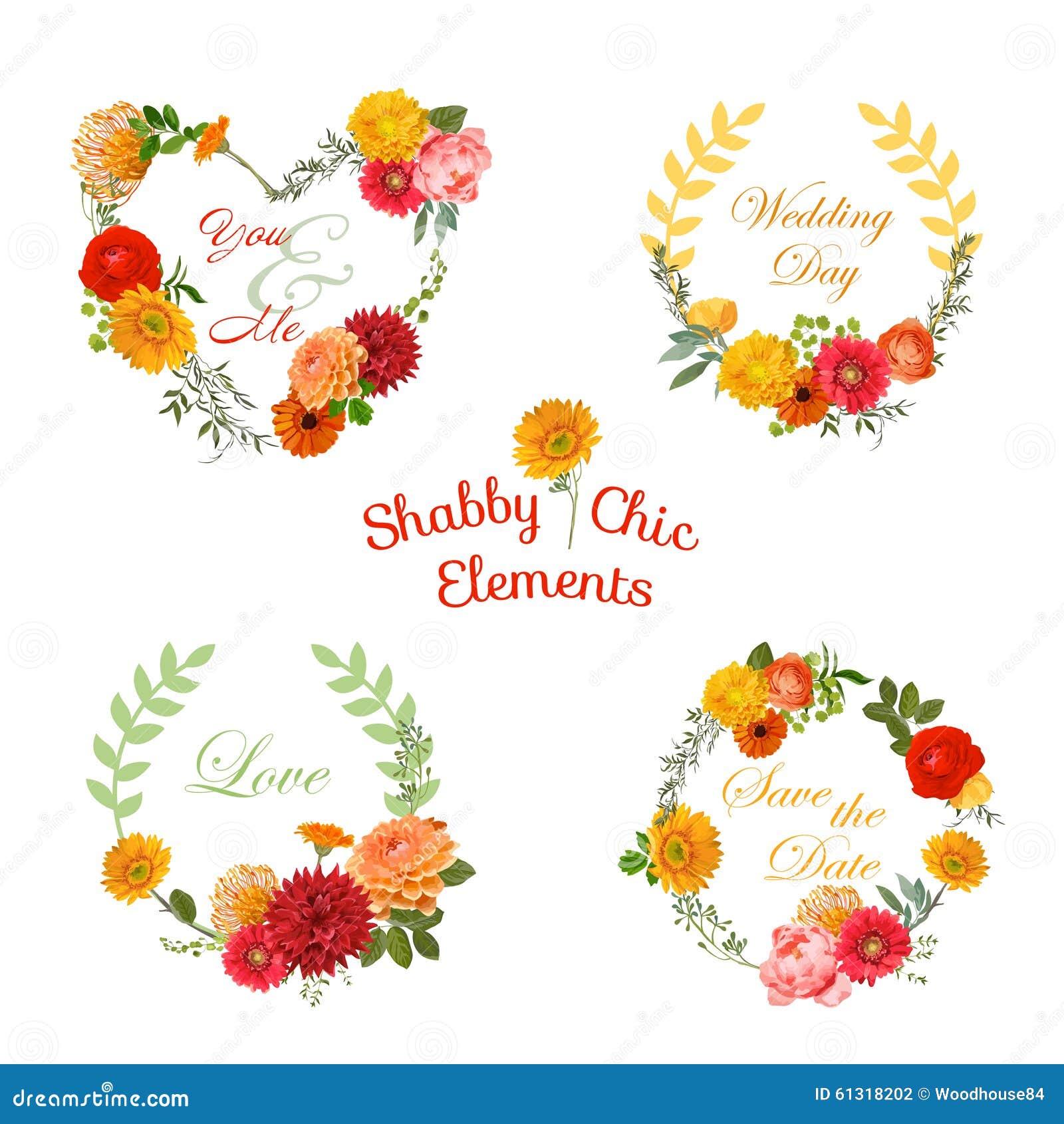 Flower Banners Cartoon Vector | CartoonDealer.com #31483363