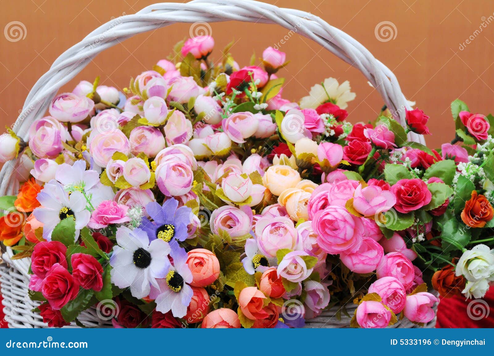 The flower basket stock photo. Image of beautiful, home - 5333196