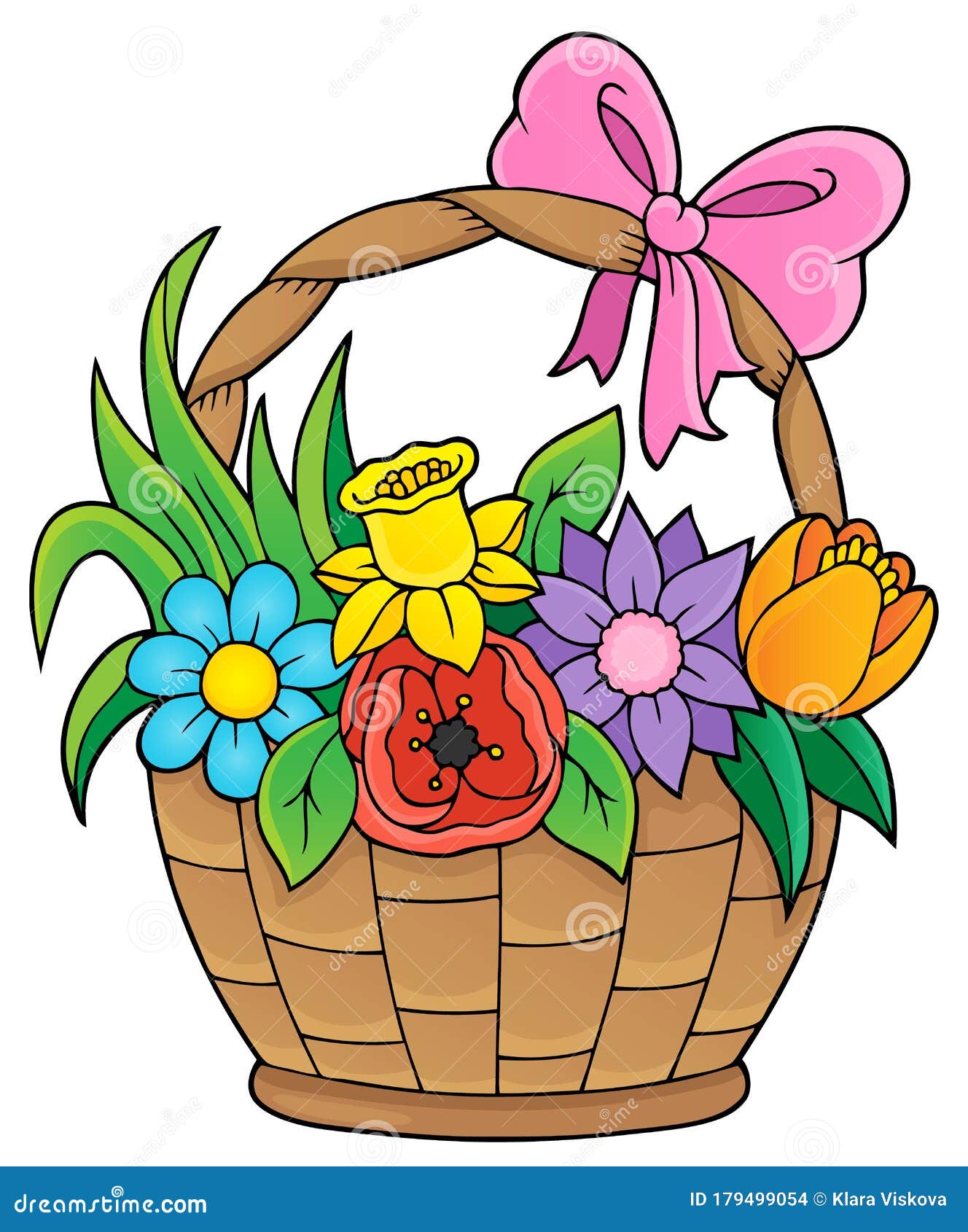 Flower Basket Clip Art