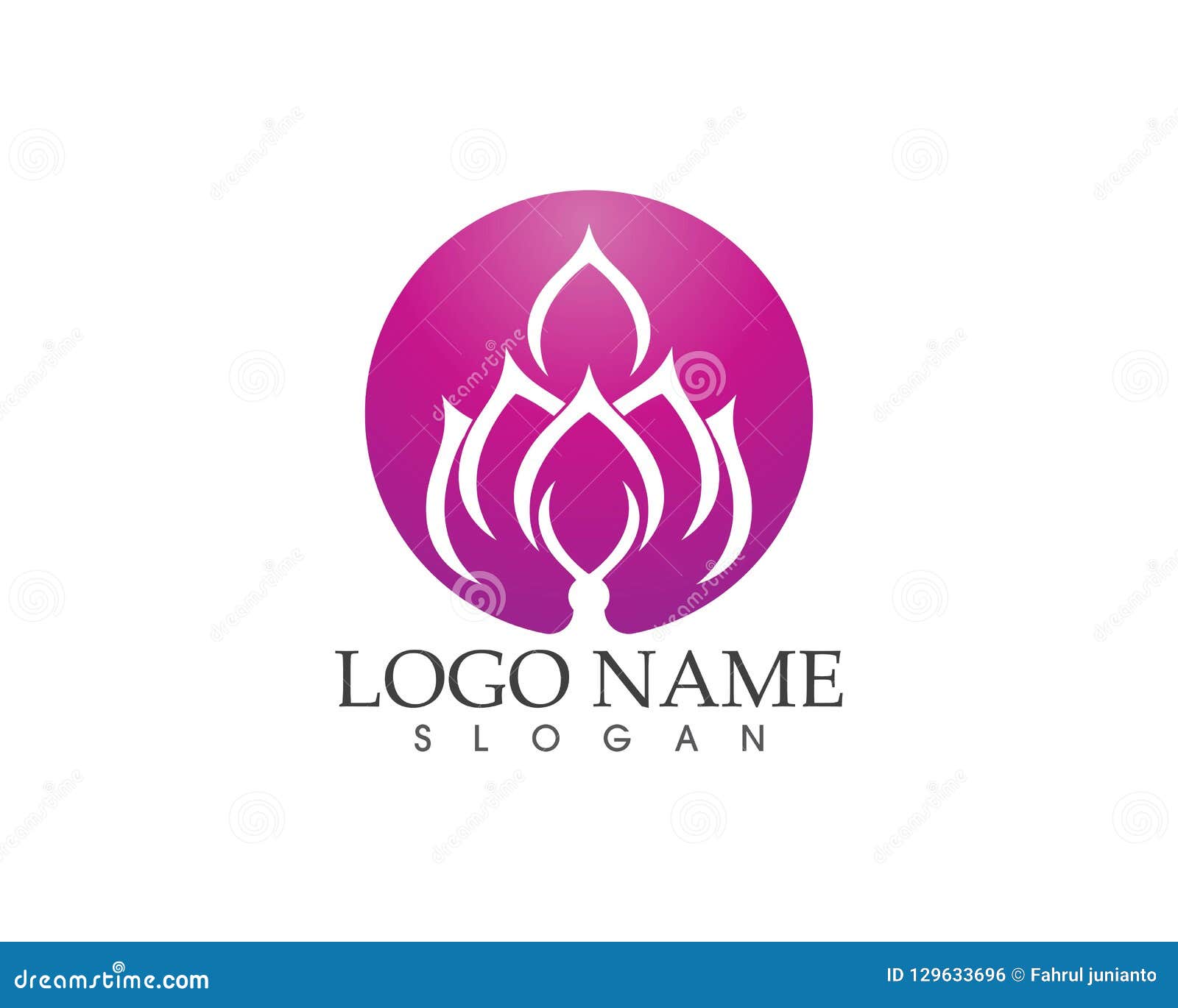 Flower Beauty Spa Logo Design Vector Illustration Stock Vector ...