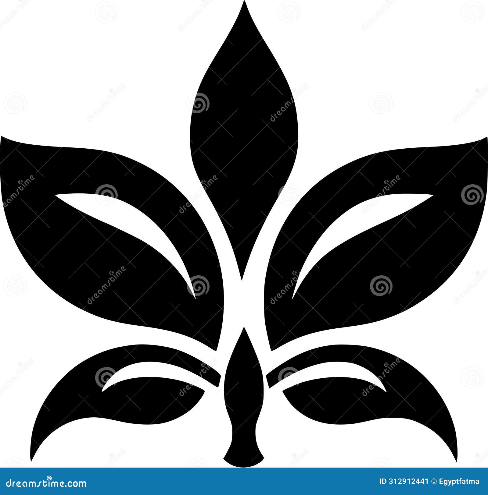 Flower - Black and White Vector Illustration Stock Vector ...