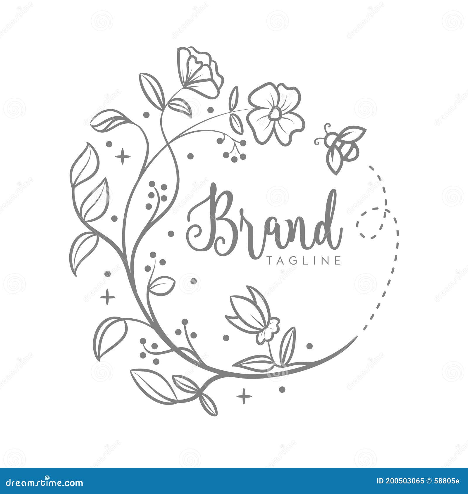 Logo Bloom Bar. Tulip Coupled With A Glass Of Wine. The Emblem For The ...