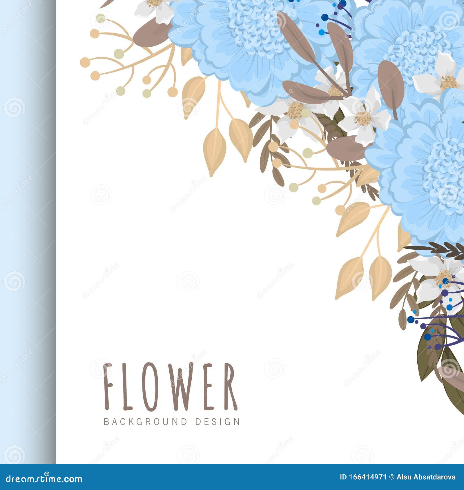 Light Blue Flower Design
