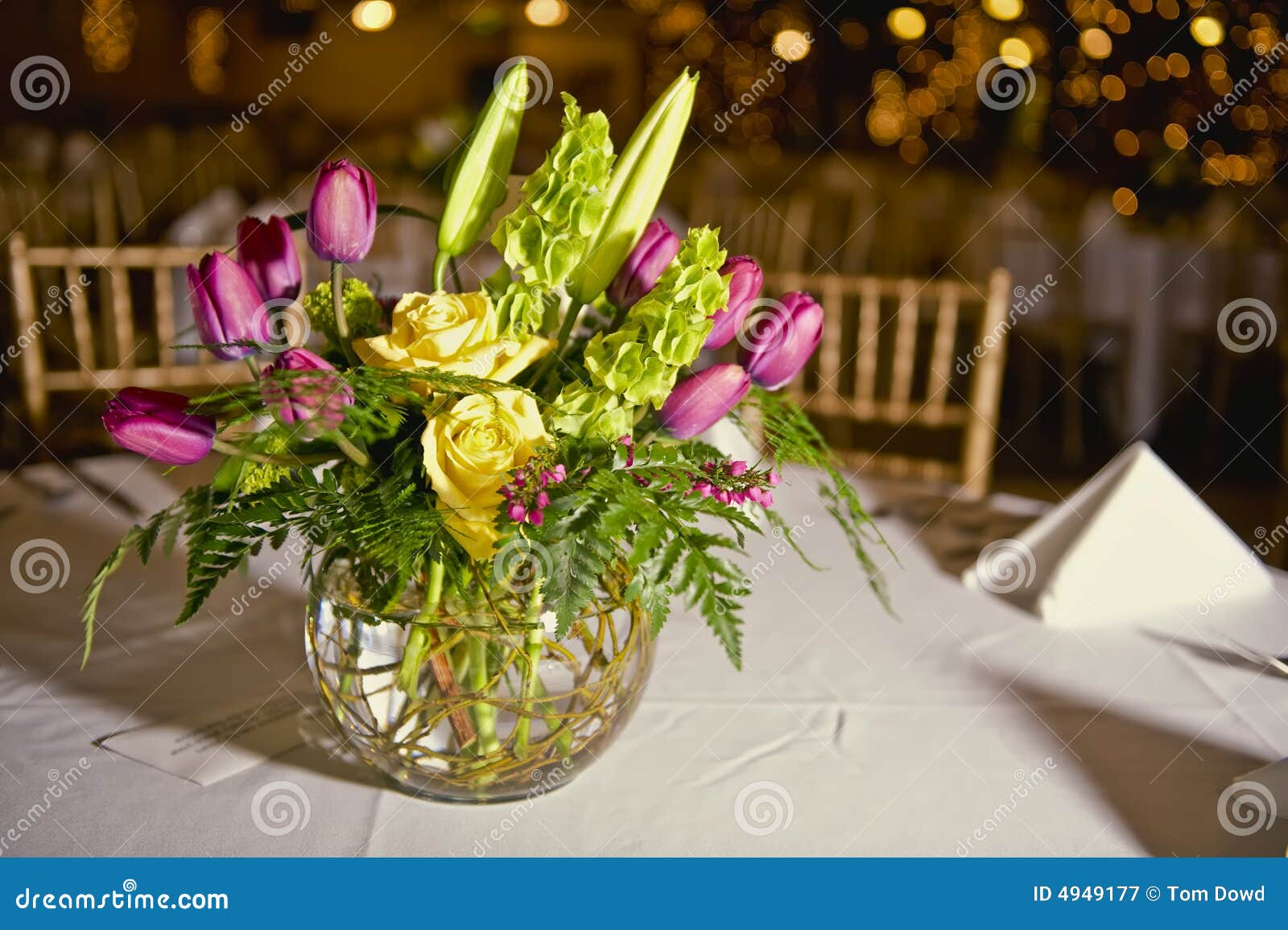 Flower bouquet centerpiece stock image. Image of flowers - 4949177