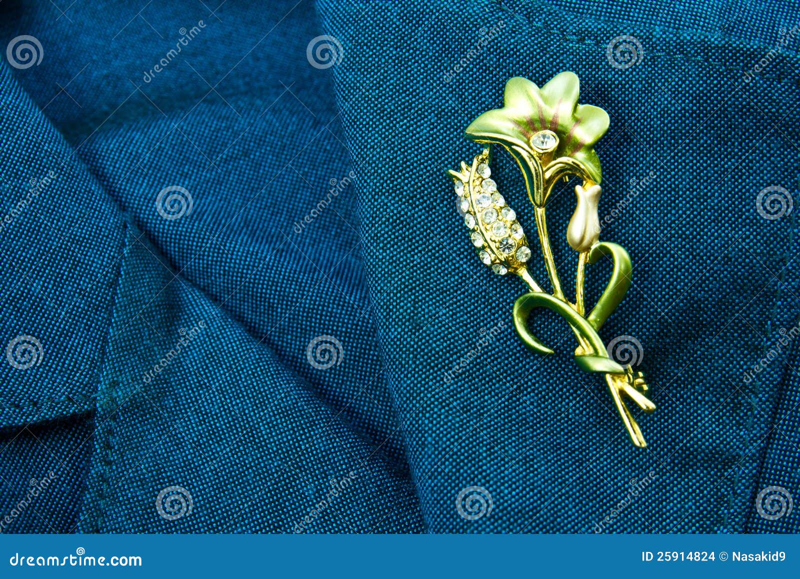 Flower brooch stock photo. Image of badge, flower, uniform - 25914824