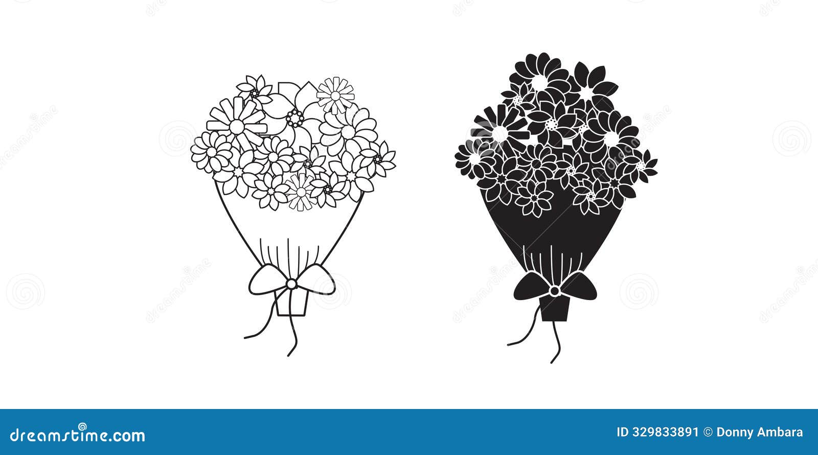 Flower Bucket Handdrawn Illustration Stock Illustration - Illustration ...