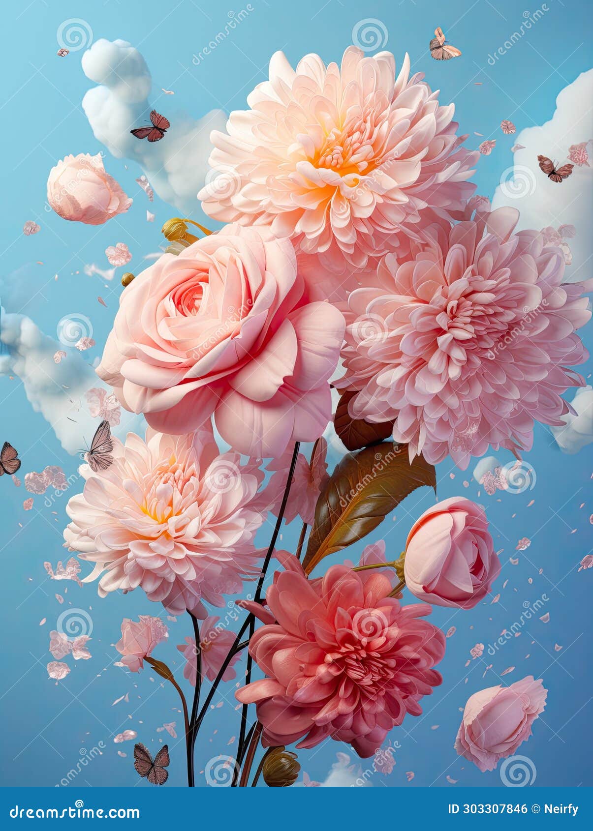 Flower burst stock illustration. Illustration of design - 303307846