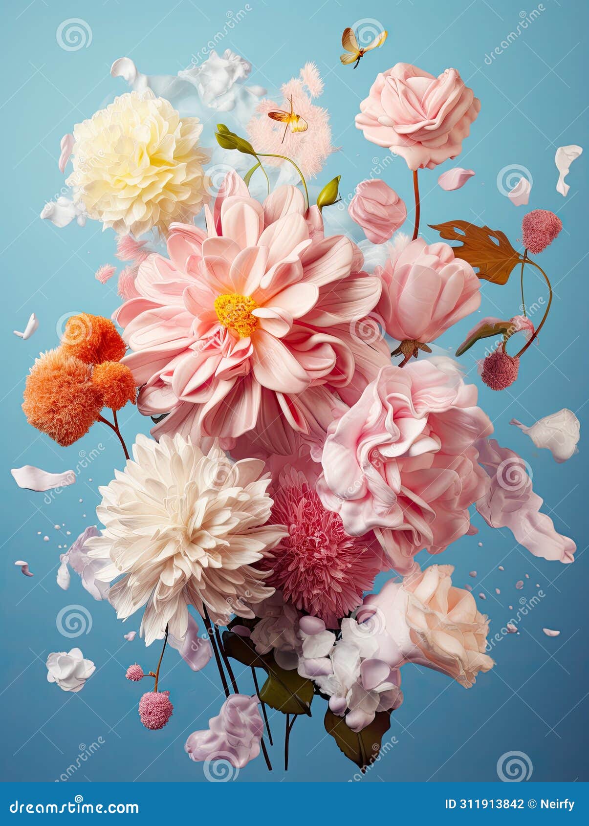 Flower burst stock illustration. Illustration of autumn - 311913842