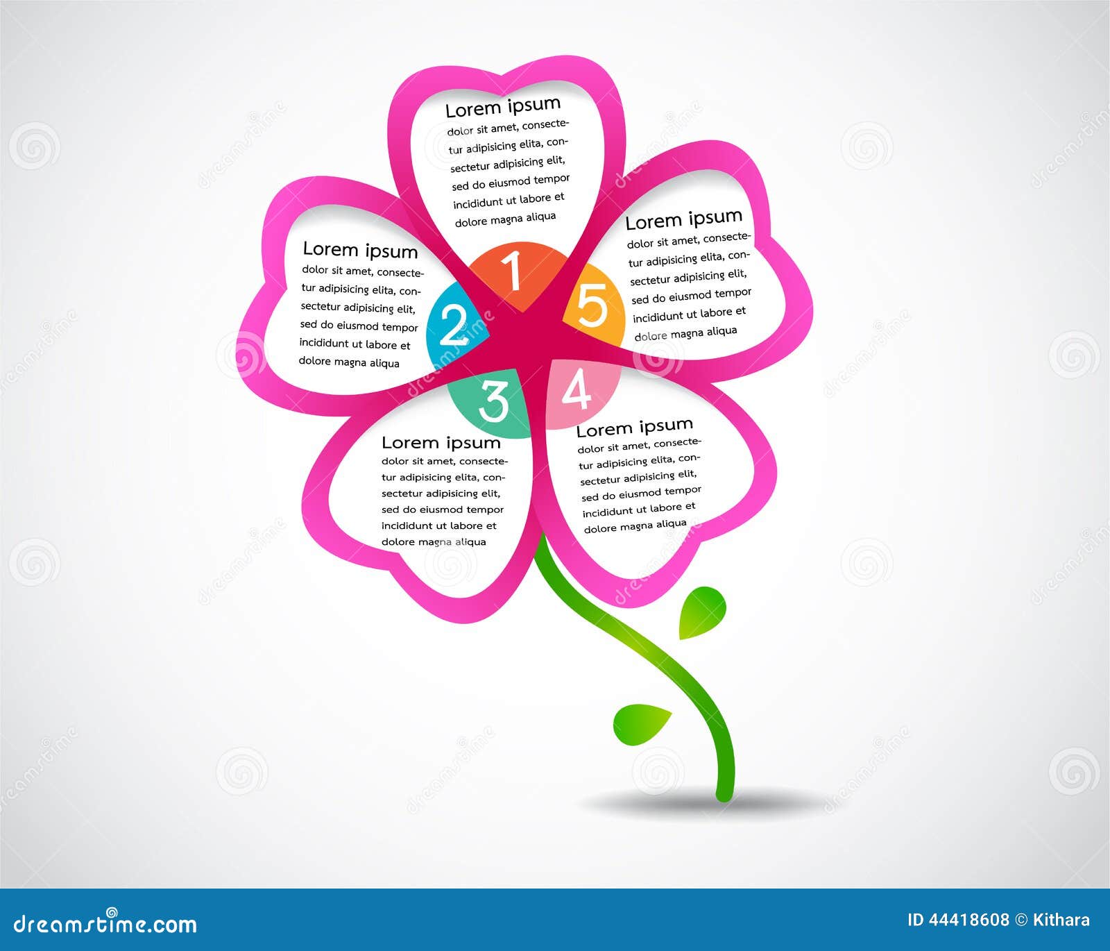 Flower Business Presentation/ Modern Design Template Stock Vector ...